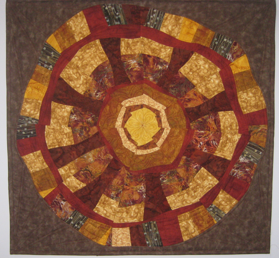 A custom mandala design quilt - Art Quilts by Sharon