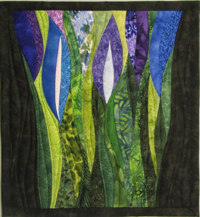 New art quilts with curved piecing - Art Quilts by Sharon