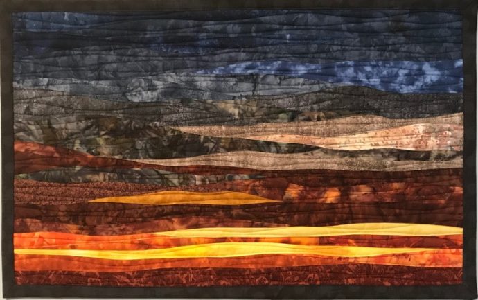 Sunset quilts in so many different colors - Art Quilts by Sharon