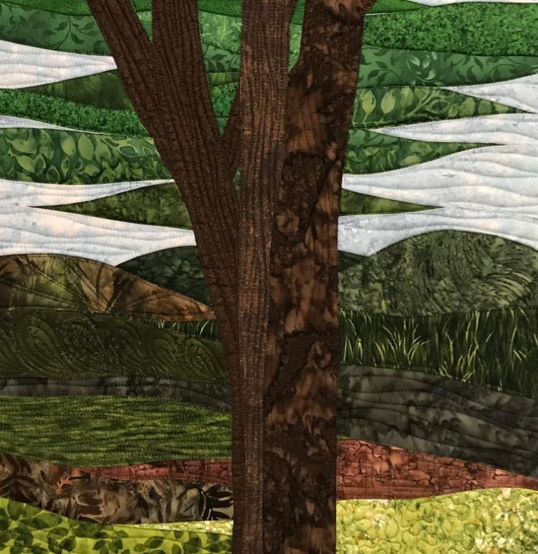 A New Design for a Tree Art Quilt - Art Quilts by Sharon