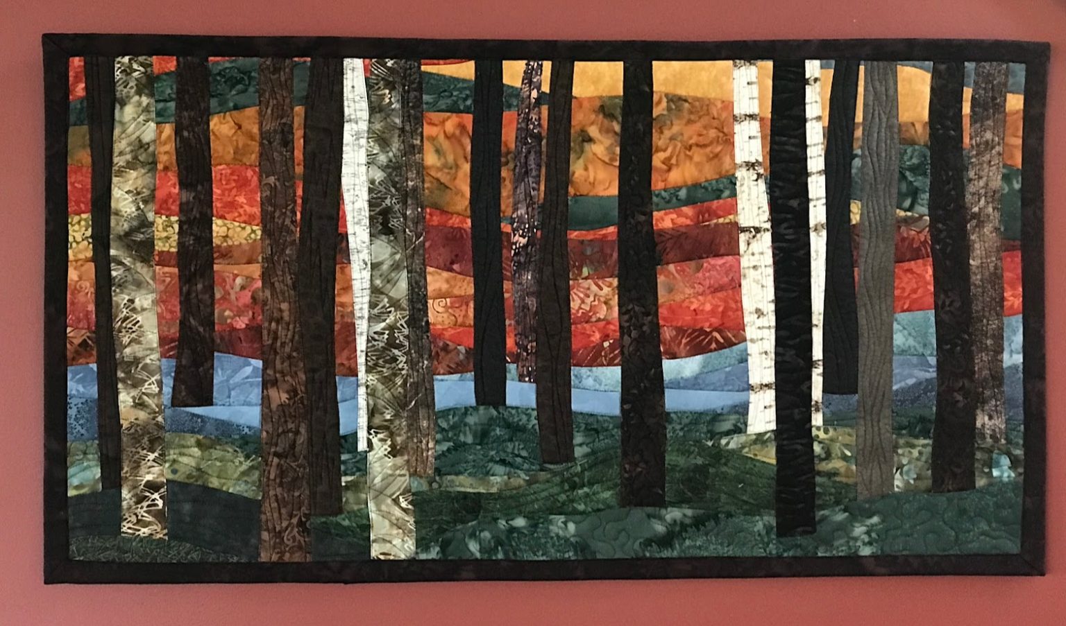 Tree Landscape Art Quilts Always Unique - Art Quilts by Sharon