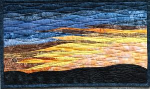 Unique Sunset Colors for an Art Quilt - Art Quilts by Sharon