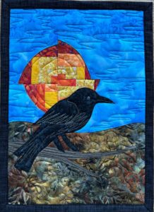 Raven Art Quilt - Art Quilts by Sharon